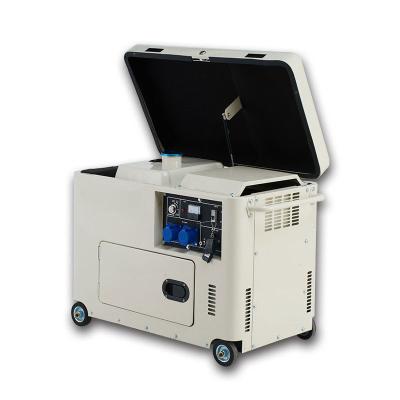 China 3 Phase 5/6/8/9kw Movable Super Silent Diesel Generator Set for sale