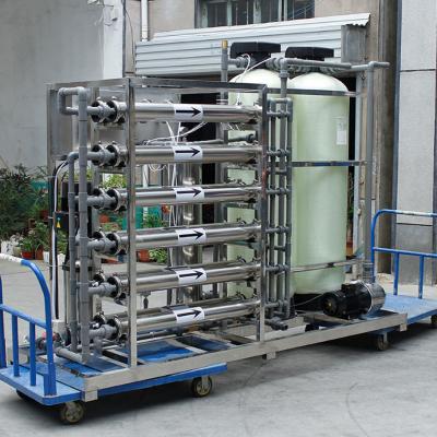China 500L/H 1000L/H Fiberglass Stainless Steel Reverse Osmosis Water Treatment Plant RO System for sale