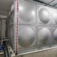 China SS304 Stainless Steel Water Tank 10T Capacity with 125L-1.5ML Range for Industrial and Municipal Supply for sale
