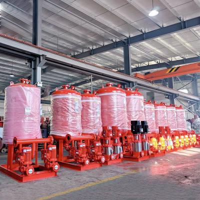China 5.4 m³/h Flow 220V Fire Fighting Booster Pump System with 1.1KW-160KW Power Range and CCC Certification for sale