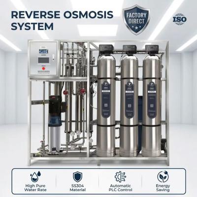 China Industrial Stainless Steel RO Water Purification System 1T/H Seawater Treatment for sale