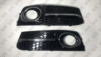 China 2008-2012 Audi A4 B8 Fog Light Cover Grille Trim for Normal Bumper - Pair for sale