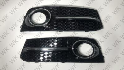 China 2008-2012 Audi A4 B8 Fog Light Cover Grille Trim for Normal Bumper - Pair for sale