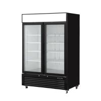 China Air Cooling System R290 GAS 2 Glass Door Merchandisers 1170L for sale