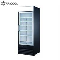 China 4 Shelves Glass Door Merchandisers R290 GAS Upright Showcase Fridge for sale