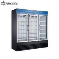 China CE ETL Single Temperature 3 Glass Door Merchandisers 280kg Freezer 280kg for sale