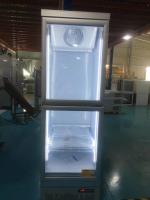 China SUS 304 Plug In Upright Glass Door Merchandisers Fridge 400L for sale