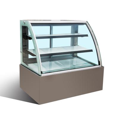 China Refrigerated glass door cake display case for bakery with CE/ETL for sale