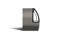 China SS201 SS304 Curved Glass Refrigerated Deli Case Display Case 500L for sale