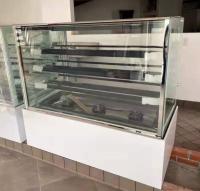 China Ambient Temperature Square Glass Dry Bakery Display Case 450L for sale