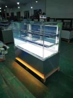 China Ambient Temperature Square Glass Dry Bakery Display Case 450L for sale