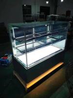 China Ambient Temperature Square Glass Dry Bakery Display Case 450L for sale
