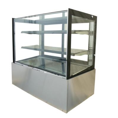 China Commercial refrigerareted glass showcase for bakery shop with CE/ETL for sale