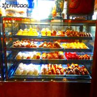 China Straight angle showcase sliding door back cake display case cake fridge with CE/ETL for sale