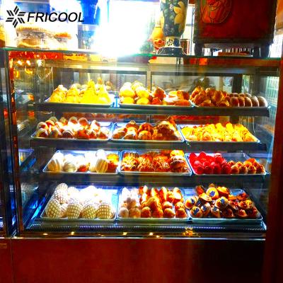 China Straight angle showcase sliding door back cake display case cake fridge with CE/ETL for sale