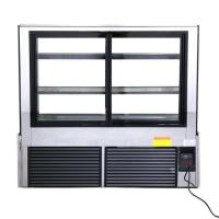 China Air cooling curved glass bakery display cabinet with CE/ETL for sale
