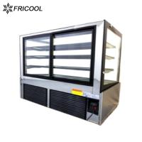 China Cake display refrigerator glass showcase with CE/ETL for sale