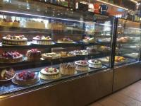 China Square Glass High Quality Luxury Refrigerated Cake Display Showcase for bakery shop with CE/ETL for sale