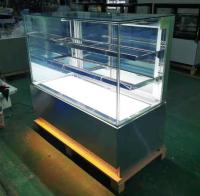 China Sliding Door LED Interior Lighting Refrigerated Deli Case Cooler 450L for sale