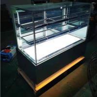 China Sliding Door LED Interior Lighting Refrigerated Deli Case Cooler 450L for sale