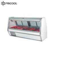 China R290 Refrigerant Meat Display Cooler 500L Butcher Display Fridge 115V 60HZ for sale