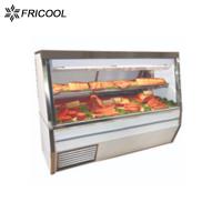 China R290 Refrigerant Meat Display Cooler 500L Butcher Display Fridge 115V 60HZ for sale