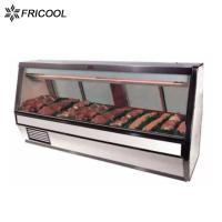 China 33''*55'' Meat Display Cooler Refrigerated Meat Display Case 500L 115V 60HZ for sale