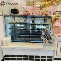 China Japanese Style Ventilated Refrigerated Bakery Display Case Pastry Showcase 185Kg for sale