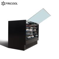 China High efficient refrigerant single arc glass door desktop display cake showcase with CE/ETL for sale