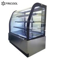 China Triple Glazed Refrigerated Pie Pastry Chiller Display Case 23 CU.FT for sale