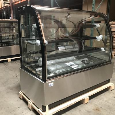 China High quality refrigerated  glass door display case cake showcase with CE/ETL for sale