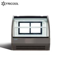 China 22 Cu.Ft R134a Curved Glass Refrigerated Deli Case Fridge For Bakery Shop for sale