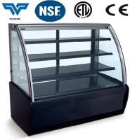 China Rfrigrerated cake display case for bakery shop with CE/ETL for sale