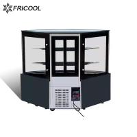 China Refrigerant 290A Commercial Corner Showcase Refrigerator 283L for sale