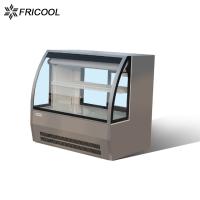 China Marble Base Deli Refrigeration Equipment Glass Display Case Refrigerated 12.3 Cu.Ft for sale