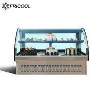 China SUS 304 refrigerator countertop fridge cake display case bakery equipment with CE/ETL for sale