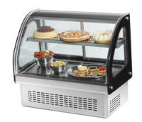China Refrigerated Countertop Dual Access Display Case for Bakery for sale