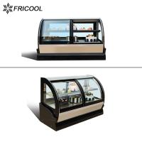 China 1/3 HP Curved Glass Refrigerated Bakery Display Case Fridge 119L for sale