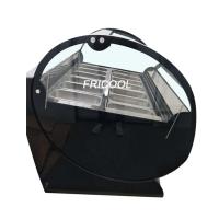 China Ice cream freezer curved glass bakery display cooler for bakery shop with CE/ETL for sale