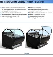 China 400L Countertop Gelato Ice Cream Display Freezer 1/2 HP for sale