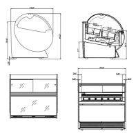China Commercial Refrigerated Ice Cream Display Fridge Freezer 1000L for sale