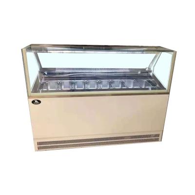 China R290 Refrigerant 12*1/3 Pans Gelato Ice Cream Display Freezer CFC Free for sale
