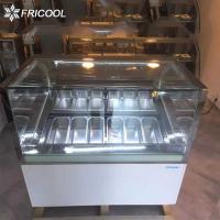 China R290 Refrigerant 12*1/3 Pans Gelato Ice Cream Display Freezer CFC Free for sale