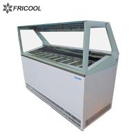 China Fricool -18 ℃ Commercial Gelato Showcase Freezer 220V 50HZ for sale