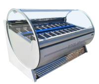 China CFC Free Sliding Door Ice Cream Display Freezer 16 Pans for sale