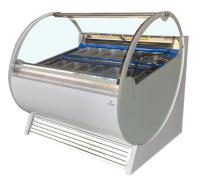 China CFC Free Sliding Door Ice Cream Display Freezer 16 Pans for sale