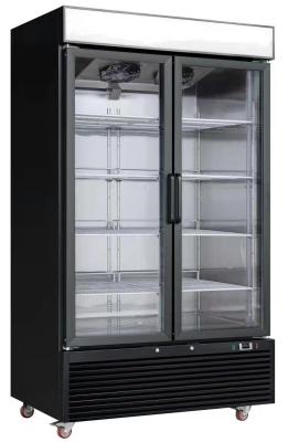 China 48 Inch Two Glass Door Refrigerator Commercial Merchandiser 115V 60HZ for sale
