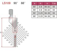 China LS109 90 Degree Amada Press Brake Straight Punch For Sheet Metal Bending for sale