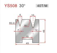 China YS508 Custom Brake Die Tooling With V Angle Of 30 Degrees for sale