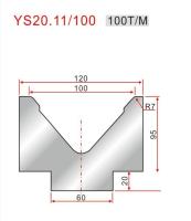 China YS20.11/100 CNC Hydraulic Custom Brake Dies 88 Degree Single V Die for sale